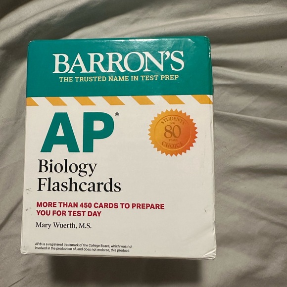 Barrons | Other | Ap Biology Flashcards Green And White | Poshmark
